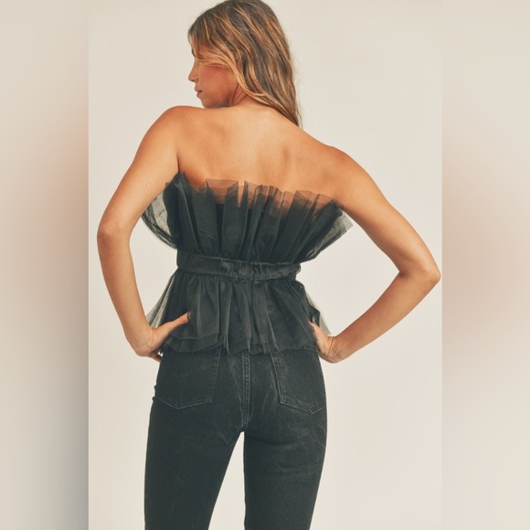 Sincerly Jules | Tops | New Black Tulle Tube Top | Poshmark